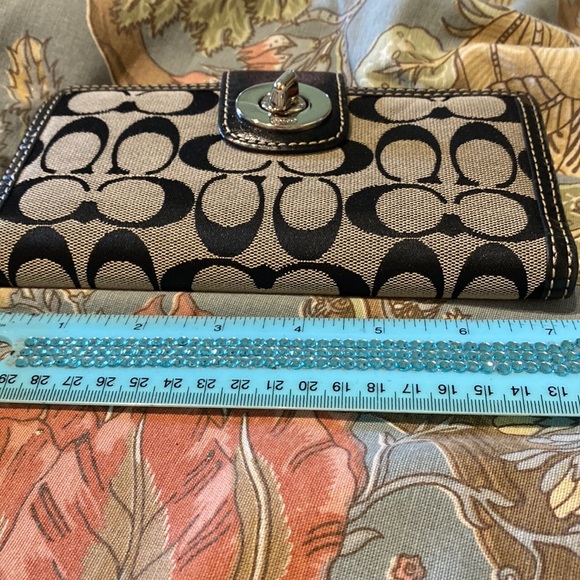 Coach | Bags | Coach Wallet In Black And Tan | Poshmark